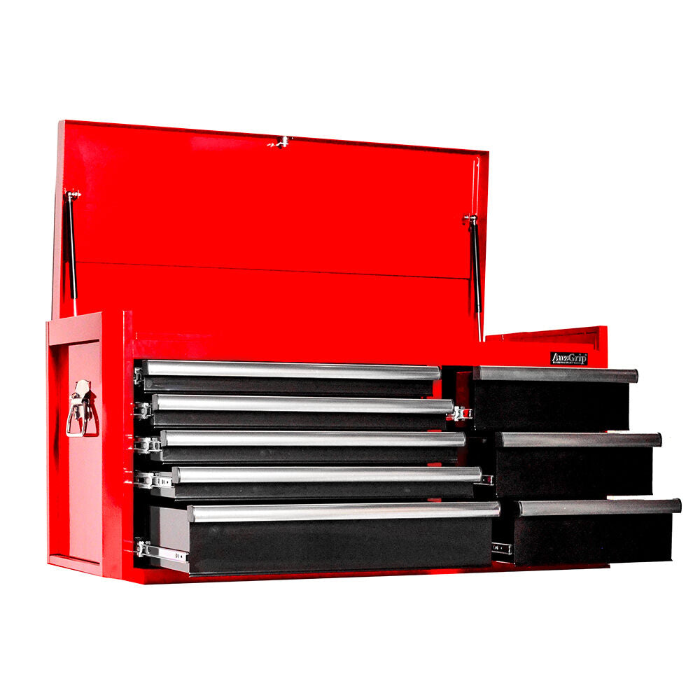 Auzgrip A10006 42" 18 Drawer Red & Black Tool Chest & Roller Cabinet ...